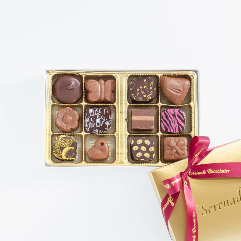Classic Chocolate 12 piece Selection | Serenade Chocolatier
